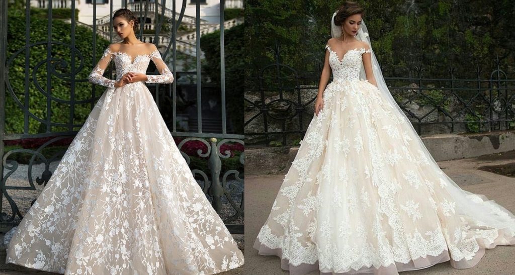 2018 prenses gelinlik modelleri - Prenses Etek Gelinlik